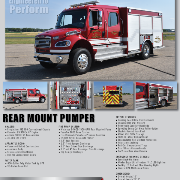 Rear Mount Pumper | CustomFIRE