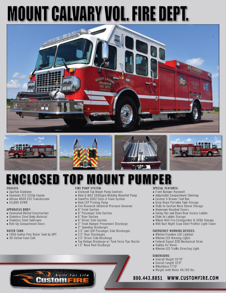 Enclosed Top Mount Pumper | CustomFIRE