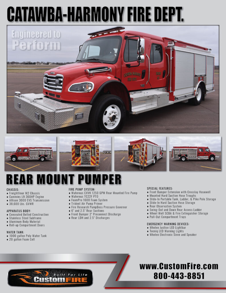 Rear Mount Pumper | CustomFIRE