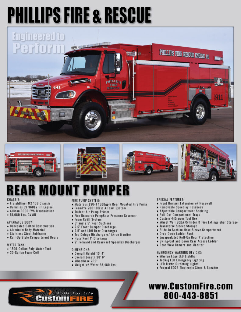 Rear Mount Pumper | CustomFIRE